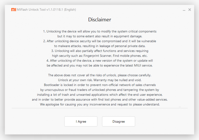 Mi Unlock Tool En – Xiaomi Tools