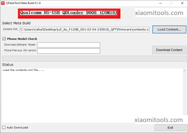 How to use QFlash Tool – Xiaomi Tools
